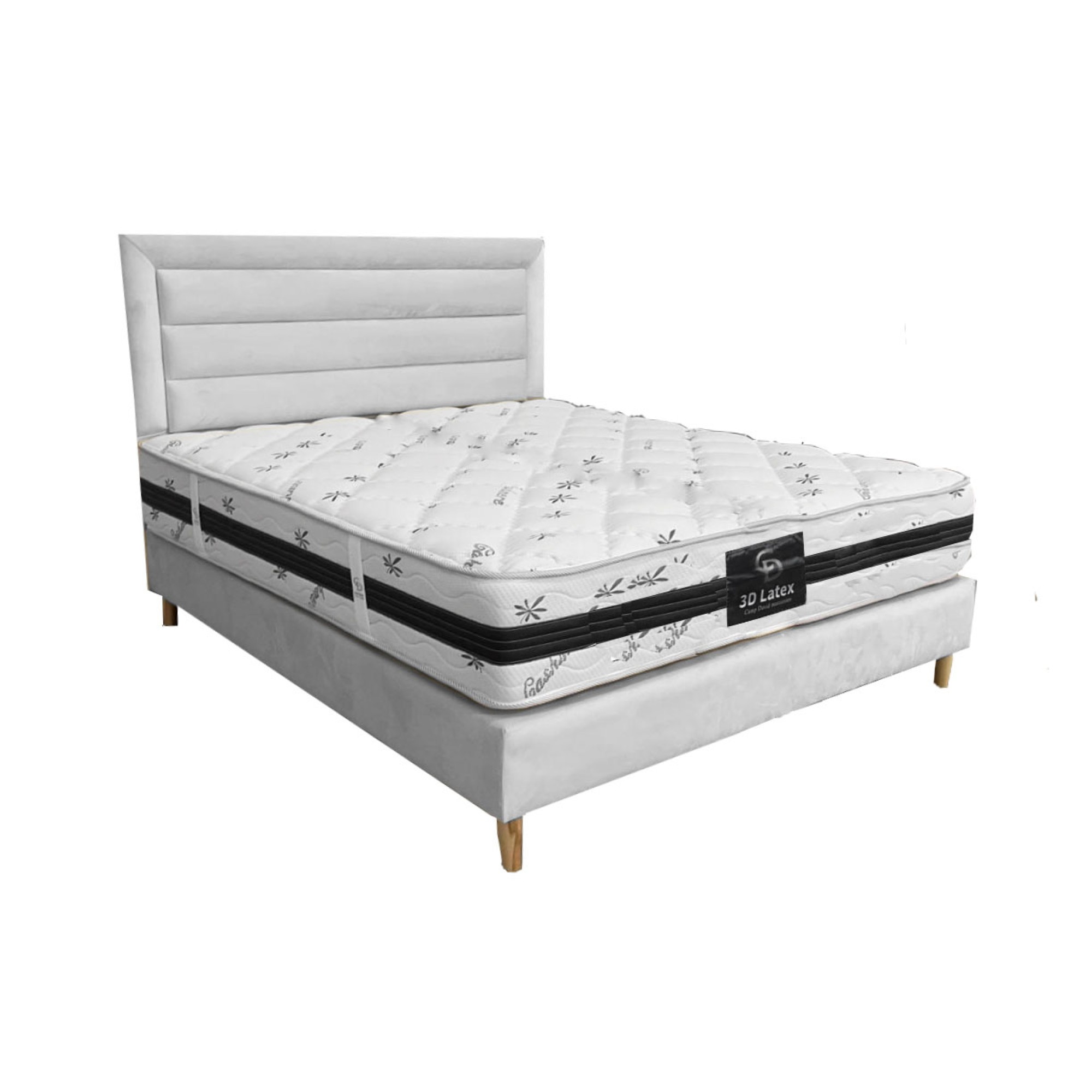 3D Latex Pocket Insulated Springs - Double orthopedic mattress with ...
