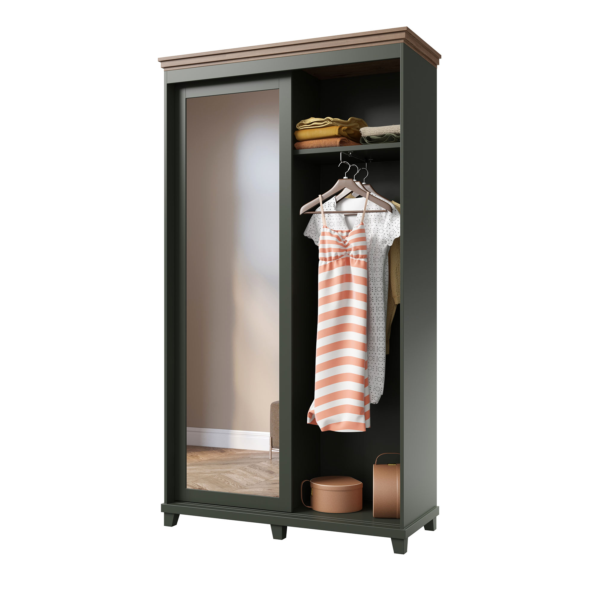 Sliding Hallway Wardrobe EVORA Green 54 in Israel. Buy Sliding Hallway ...